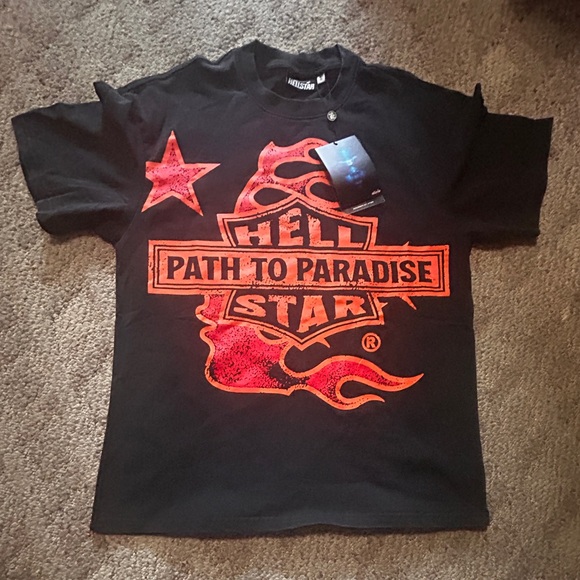 Hellstar | Shirts | Hell Star Black And Red Graphic Tee | Poshmark